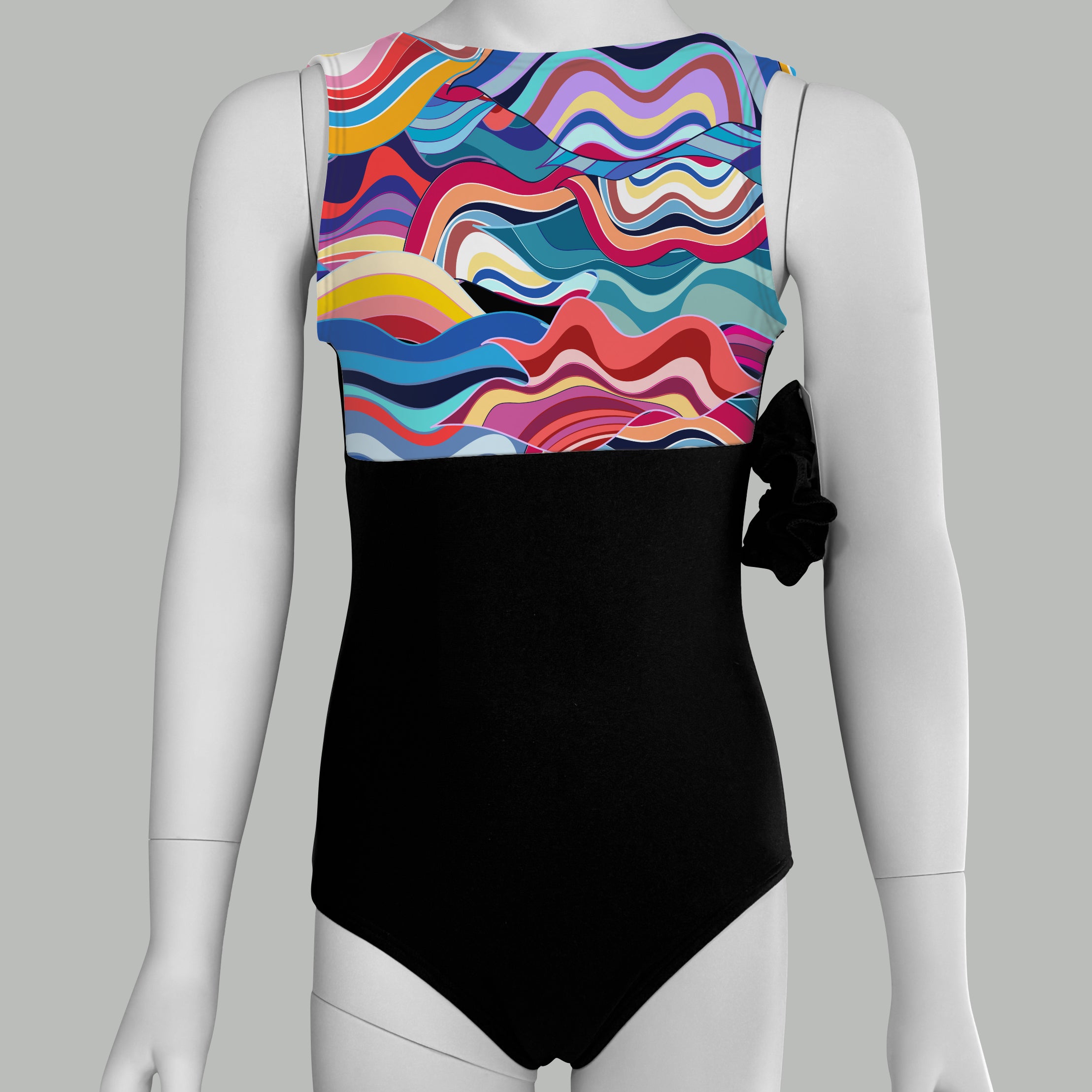 Abstract Waves Leotard by AERO Leotards