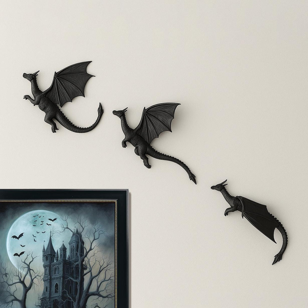 3D Flying Dragon Wall Decor: Fantasy Art Sculpture — AERO Leotards