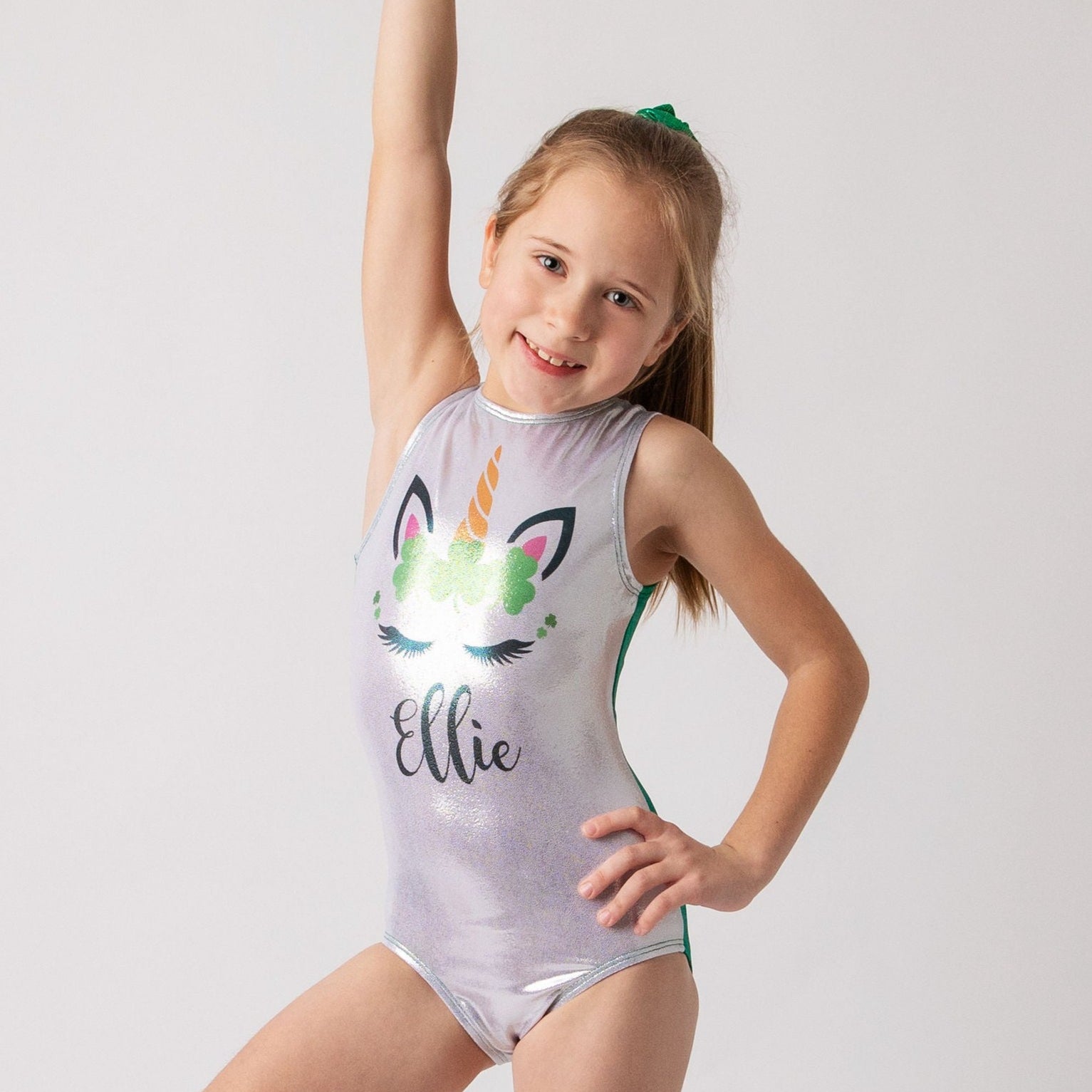 St Patricks Day Unicorn Leotard Personalized — Aero Leotards